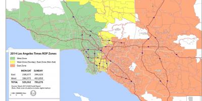 Los Angeles mappa - Mappe Los Angeles (California - USA)